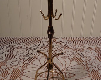 Vintage Jewelry Tree Holder - Brass Jewelry Holder - 14-0627