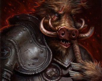 Kolaghan Stormsinger Art Print Of Magic by murphyillustration