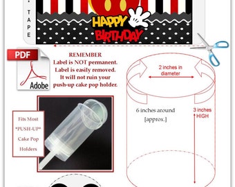 Popular items for cake pop labels on Etsy