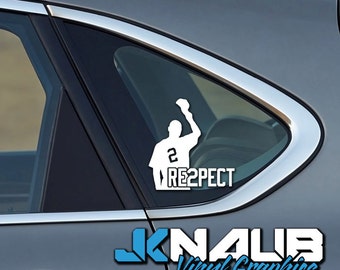 Derek Jeter Re2pect Respect New York Yankees Farewell Vinyl Decal ...