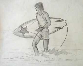 Popular items for surfer art on Etsy