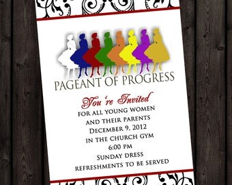 Pageant invitation | Etsy