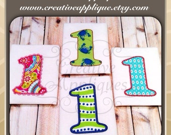 Princess Crown Birthday Number 1 Machine by Creativeapplique