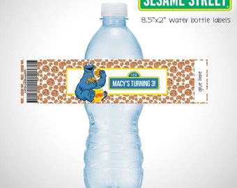 Popular items for cookie monster label on Etsy