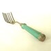 Foley Fork Pastry Blender Jade Green Kitchen Utensil Wood
