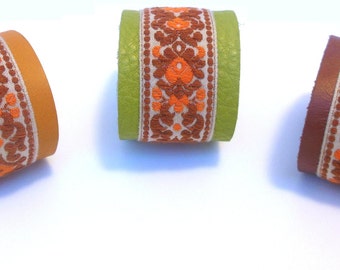 Leather cuff | Etsy