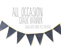 Popular items for chalkboard pennant on Etsy