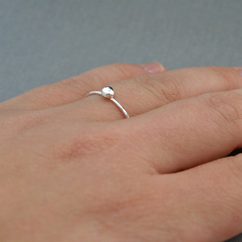 Sterling Silver Ring Thin Silver Ring Simple by CatherineMarissa
