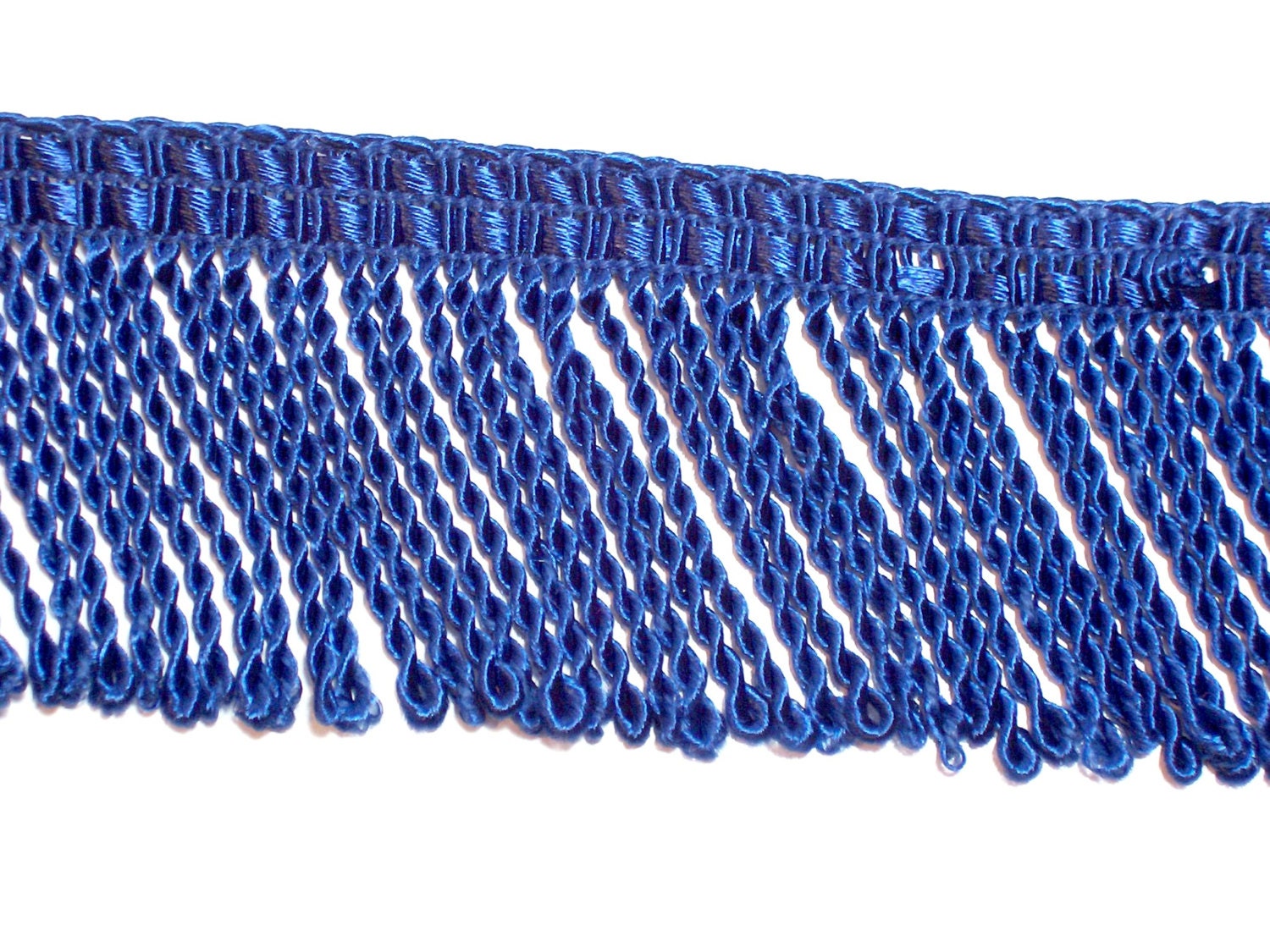 Royal Blue Flag Bullion Fringe Sewing Trim 2 inches wide x 3