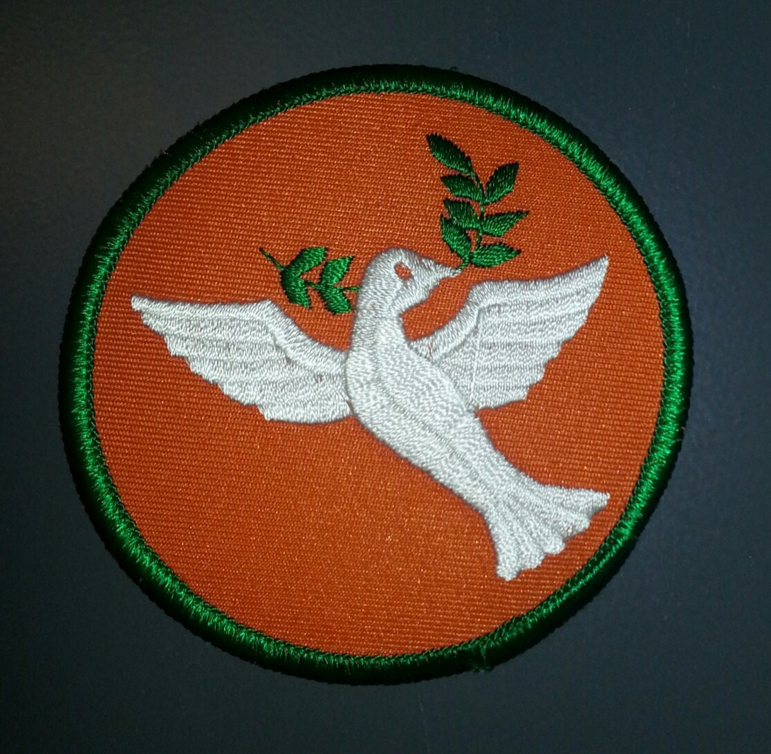 1970s DOVE With OLIVE BRANCH Peace Patch