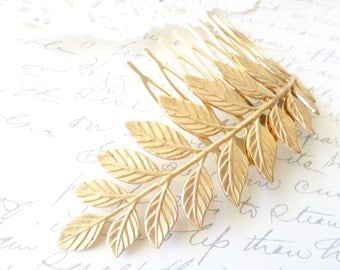 Golden Leaf Branch Bobby Pin Set Woodland Collection