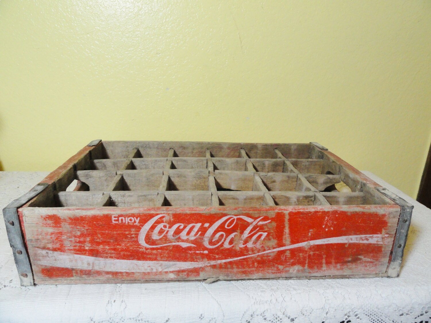 Vintage Coke Soda Box Crate Case Coca Cola Red 24 sections – Haute Juice