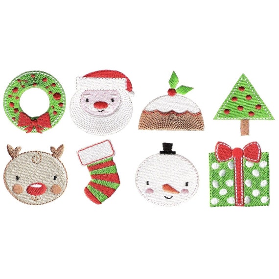 Christmas machine embroidery design set. Two sizes. by Embroidalot