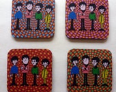 Custom Drink Coasters & Band T-Shirts Handmade by RetroRebirth