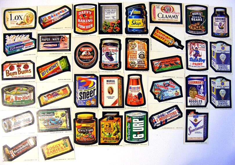 Topps Wacky Packages Stickers 1970's Lot of 33 Product
