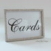 Cards Sign Card Box Sign with Rhinestones Picture Keepsake
