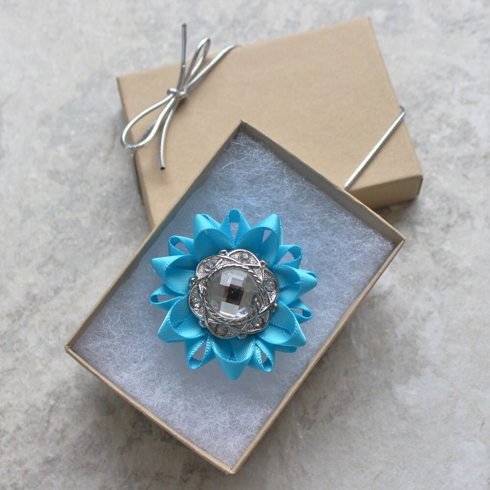 Turquoise Lapel Flower Pin Custom Lapel Pin Turquoise