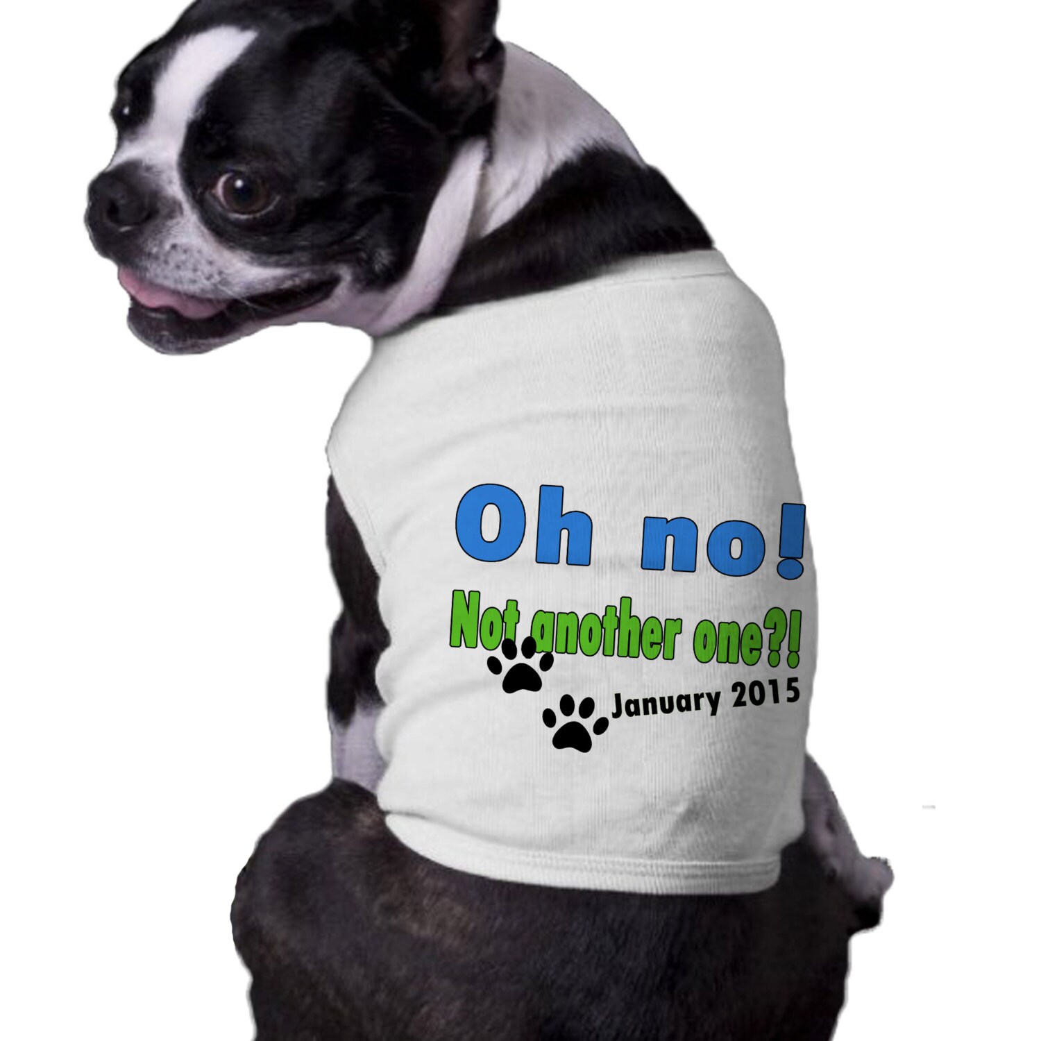 Oh No Not Another One personalized with date Announcement