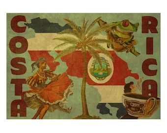 Costa rica postcard | Etsy