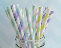 Popular items for pastel paper straw on Etsy