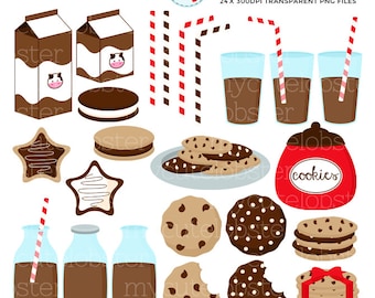 Milk and cookies sweets clipart clip art milk biscuits