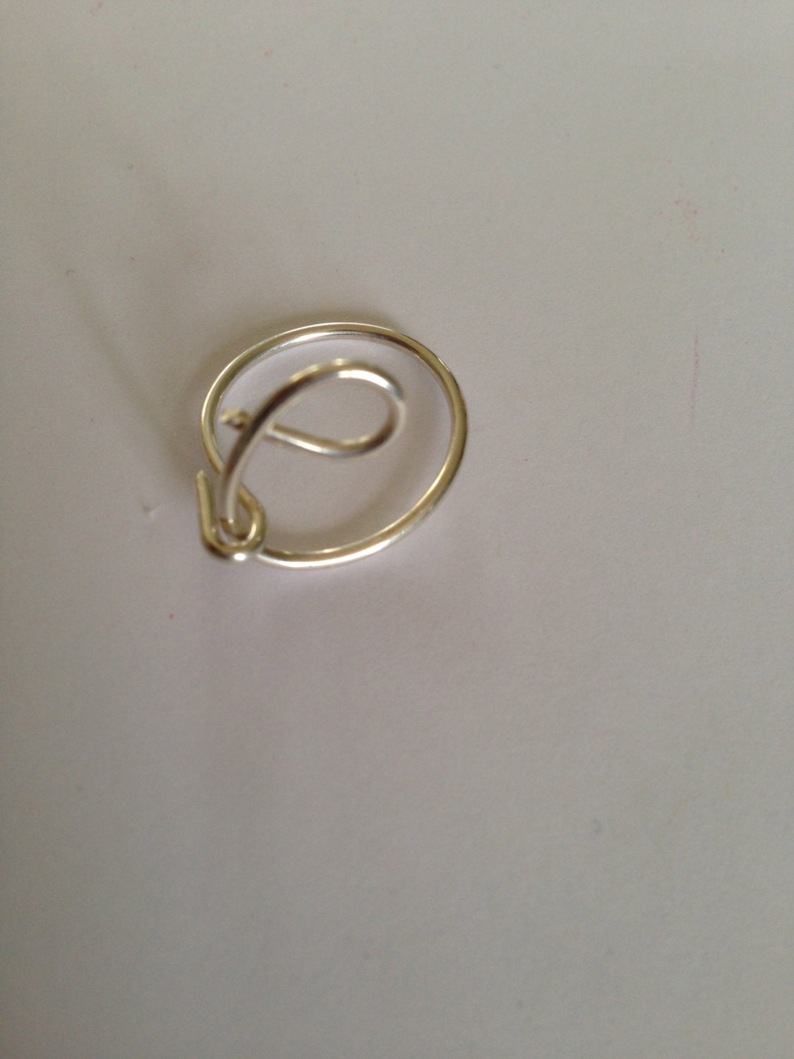 Letter C ring sterling silver size 6 Lilyb444 etsy by Lilyb444