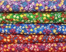 Popular items for small flower fabric on Etsy