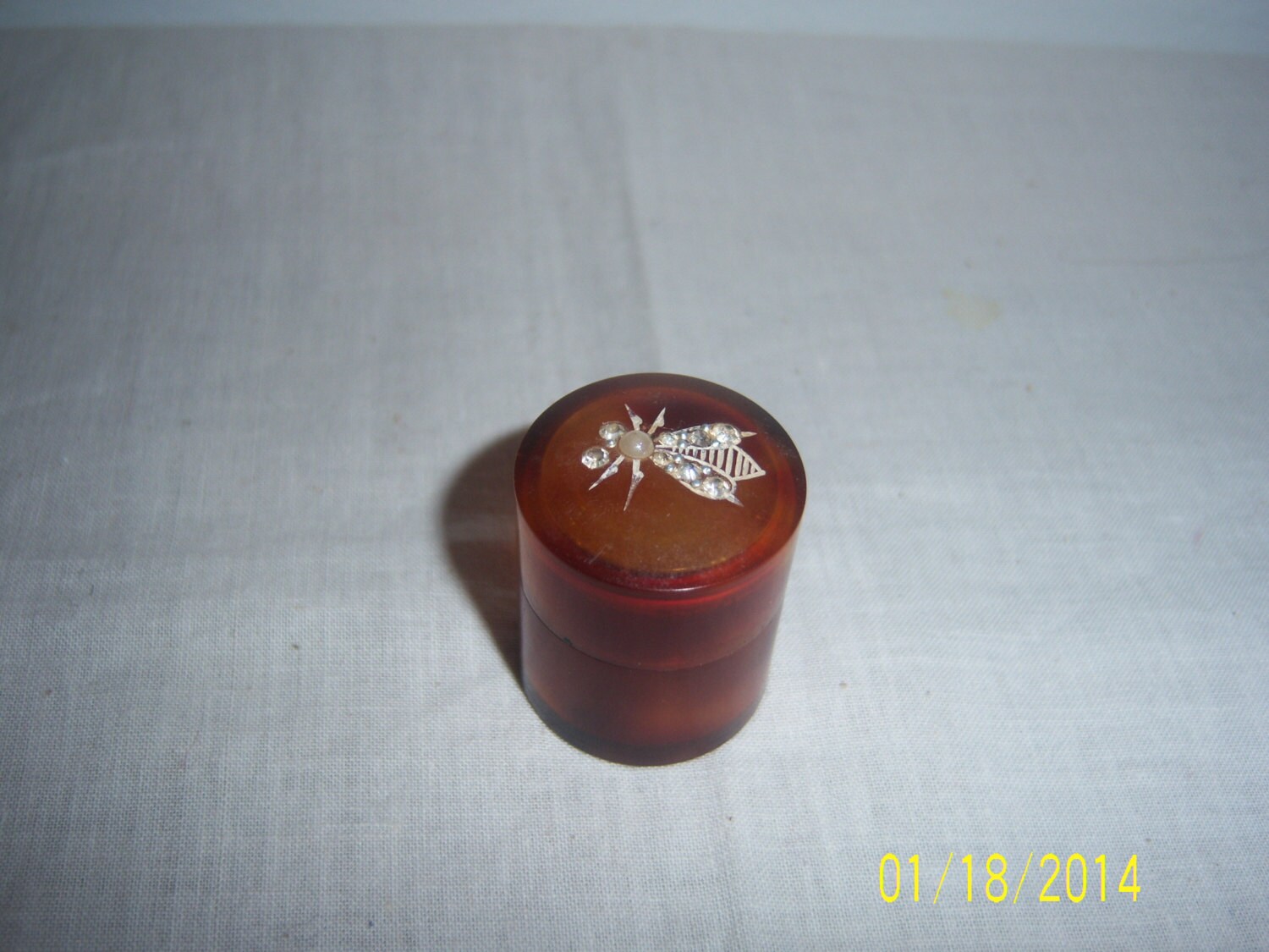 Miniature Tortoise Shell Needle Box – Tortoiseshell Box – Vintage Pill ...