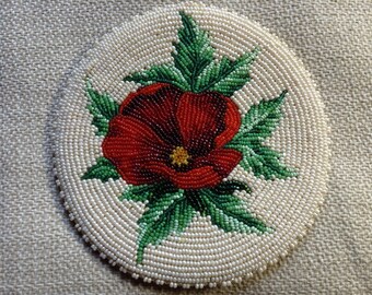 Rose Beaded Medallion