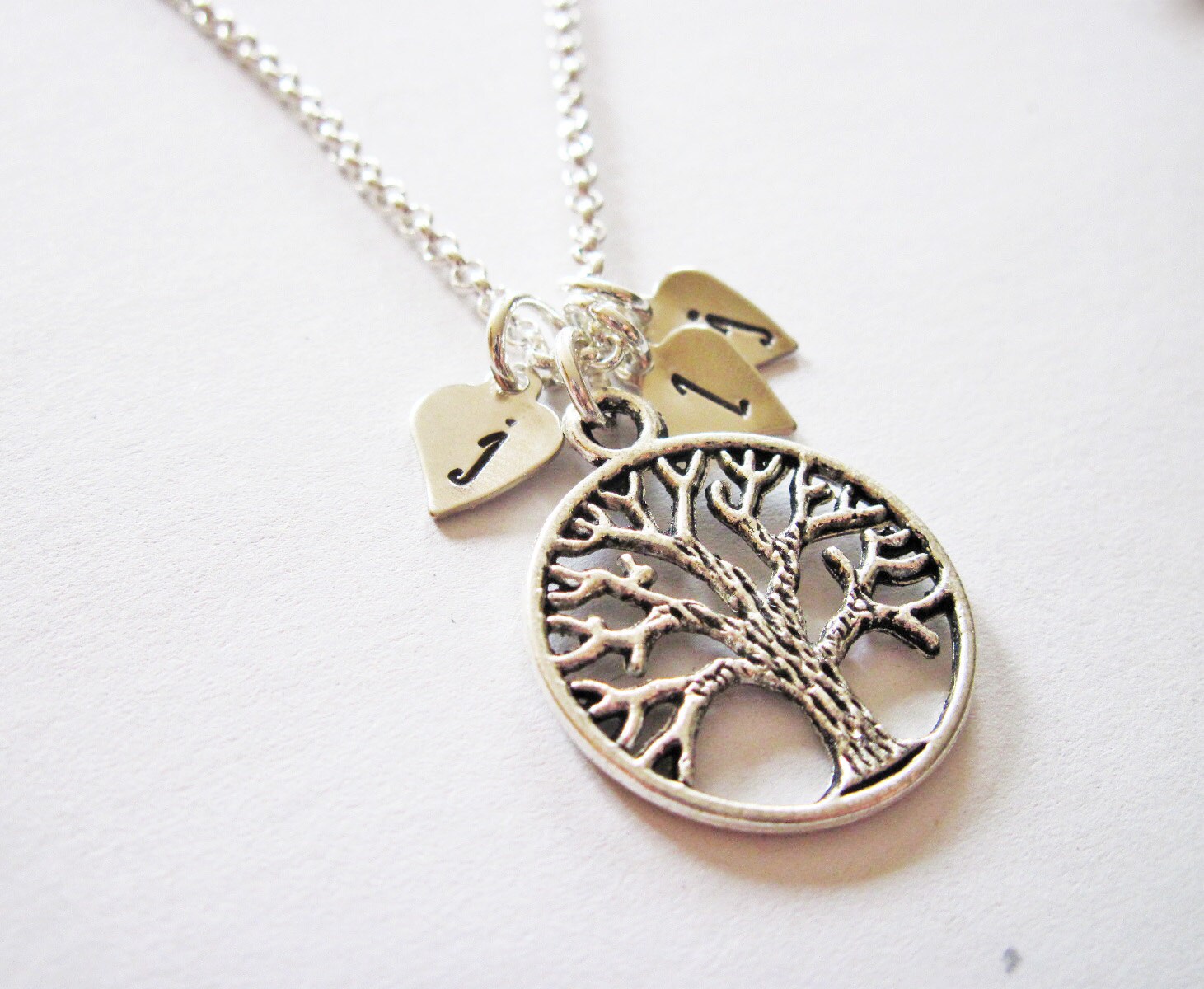 Personalized Family Tree Necklace Tree of Life by RobertaValle
