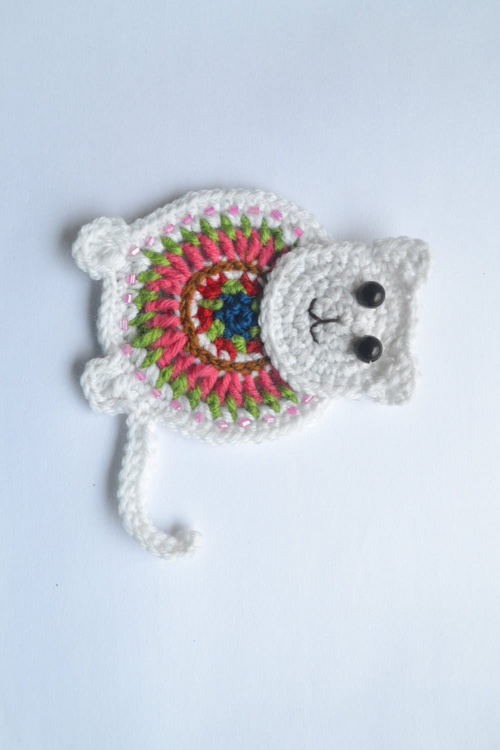 Crochet applique pattern crochet cat by TheLazyHobbyhopper on Etsy