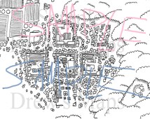 Popular items for handdrawn map on Etsy