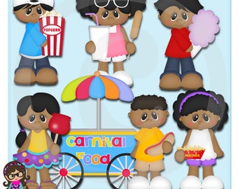 Ticket To Ride Kids Carnival Food AA African American Clip art Clipart ...
