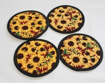 Popular items for quilted coaster set on Etsy