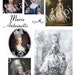 Marie Antoinette printable digital collage sheet instant