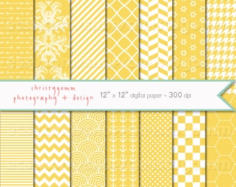 Love Birds Printable Digital Paper Pack 12x12 300 by christygomm