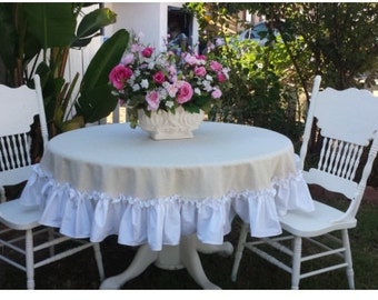 Ruffle table cloth | Etsy