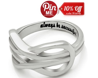 Double Infinity Ring, Purity Ring Infinity Symbol Ring "Always And ...