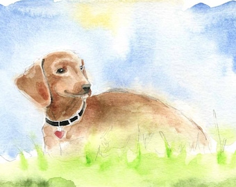 Art de teckel | Etsy