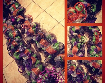 Deco mesh garland | Etsy