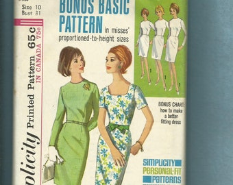 1969 Simplicity 8639 Baby Doll Dresses with Empire by MrsWooster