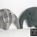 Felted Wool Elephant Born Free Foundation Charity toy wool