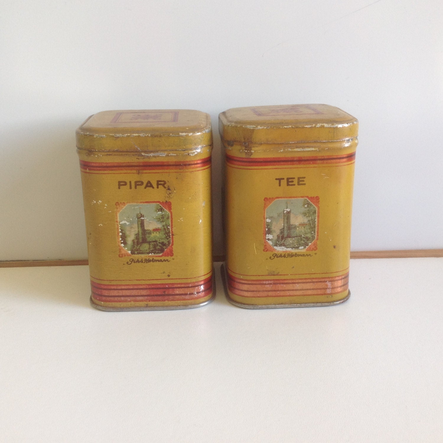 Retro Tin Box Set / vintage canisters / vintage tins – Haute Juice
