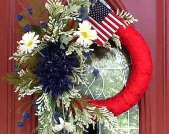 Veterans day wreath | Etsy