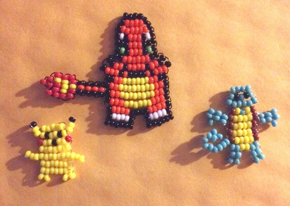 Items similar to Pokemon Beaded Charms on Etsy