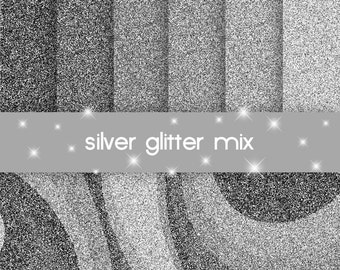 Popular items for silver glitter paper on Etsy