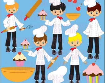 Popular items for chefs clip art on Etsy