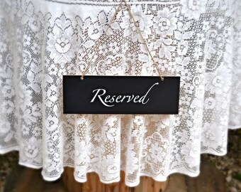 Reserved Sign, chalkboard, sign, reserved, seating, wedding