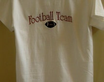Popular items for embroidered football on Etsy