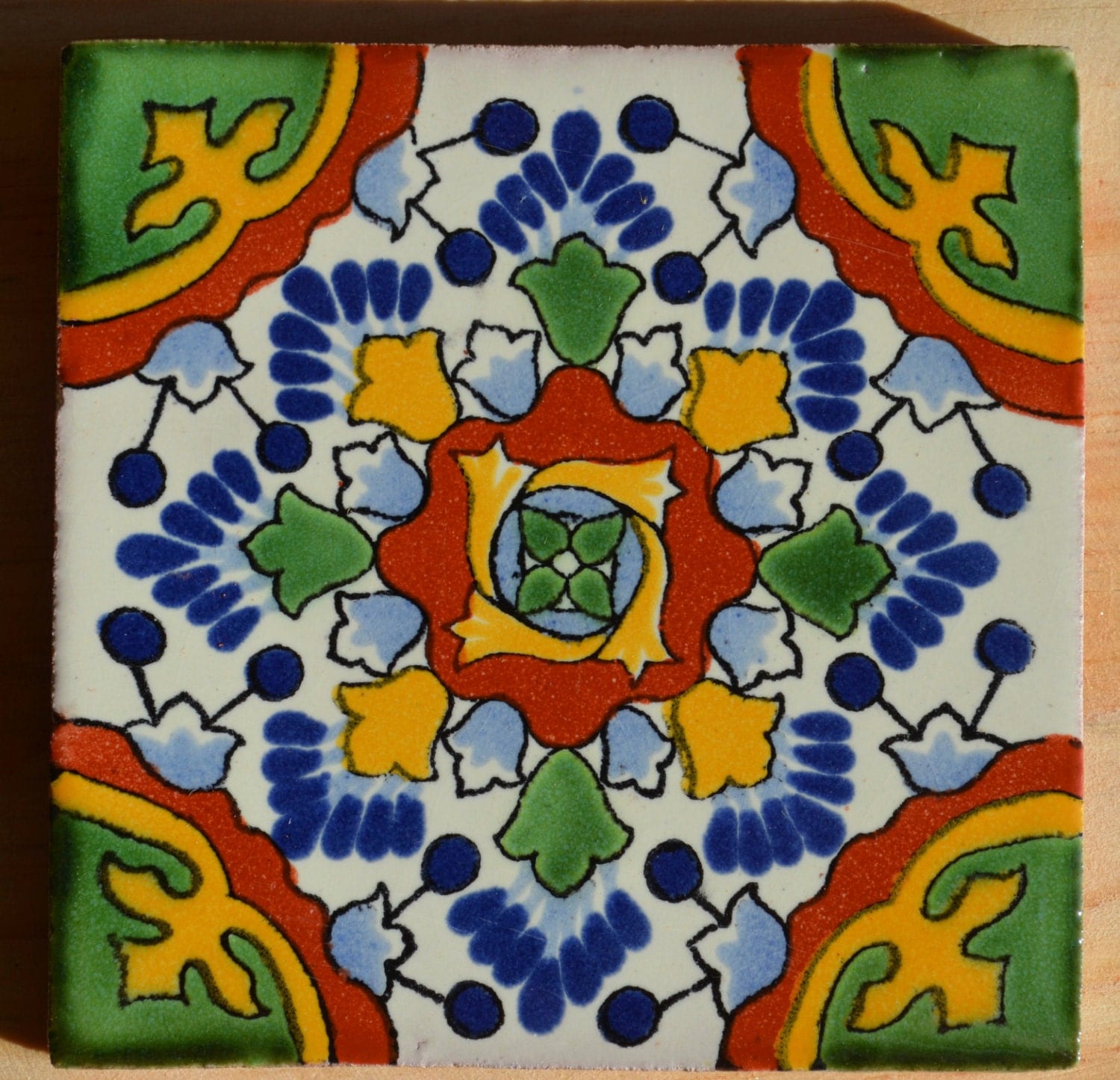 90 azulejos Talavera pintadas a mano 4 X 4